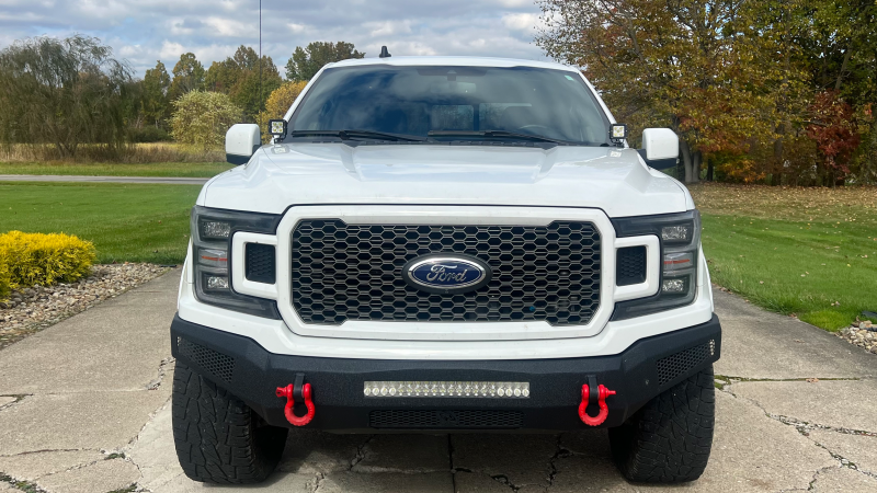 Fishbone Offroad 2015+ Ford F150 / 2017+ Raptor Pod Light Bracket - Bl ...