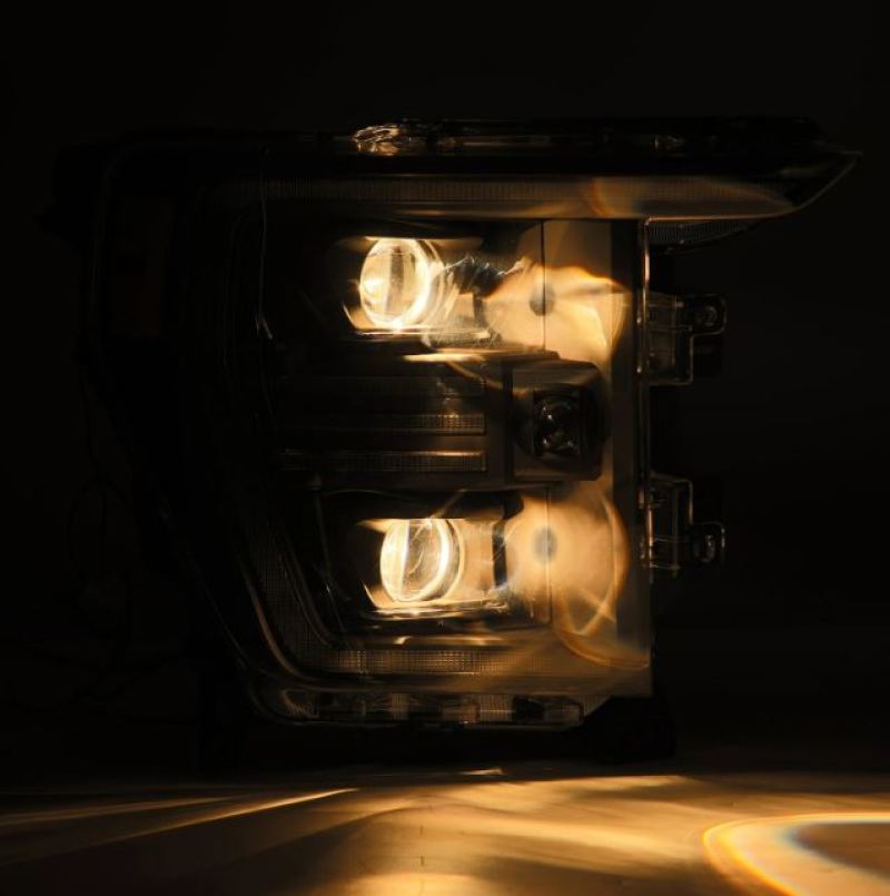 AlphaRex 21-22 Ford F150 PRO-Series Projector headlights Black w/Activ ...